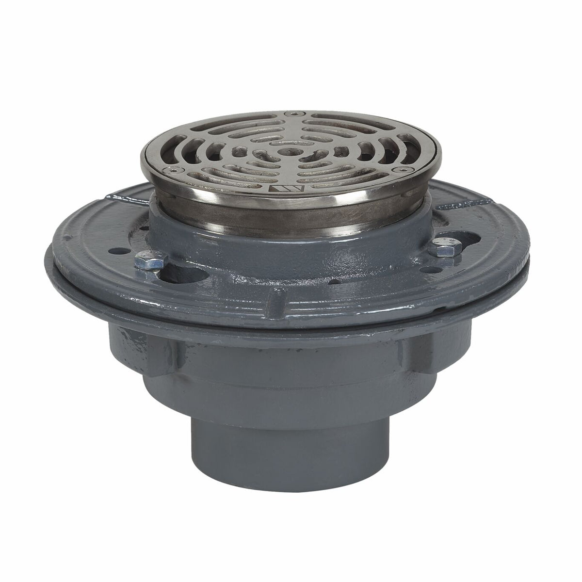 Watts - FD-1100-A - Floor Drain with Round Stainless Steel Strainer ...