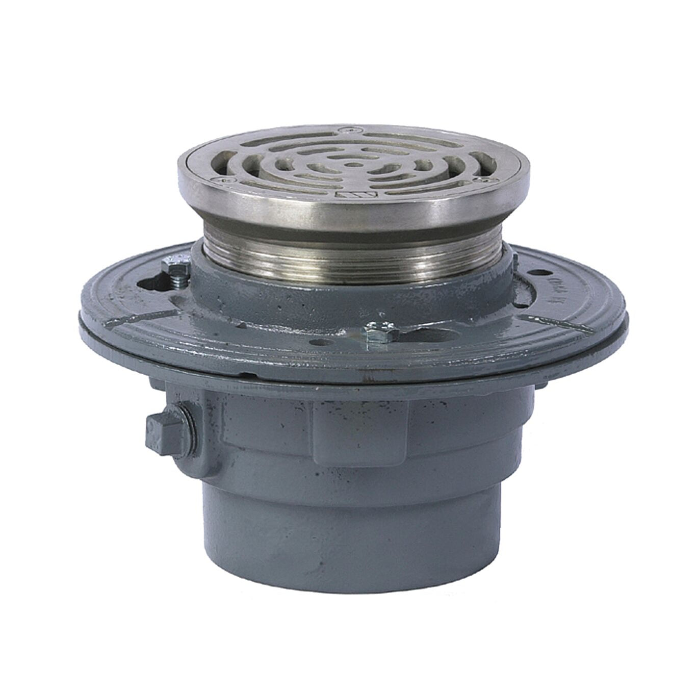 Watts - FD-1100-B - Floor Drain with Round Heavy Duty Stainless Steel ...