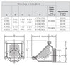 Zurn Z187 - 6" x 7" or 8" x 12" Oblique Scupper Drain — Mainline Materials