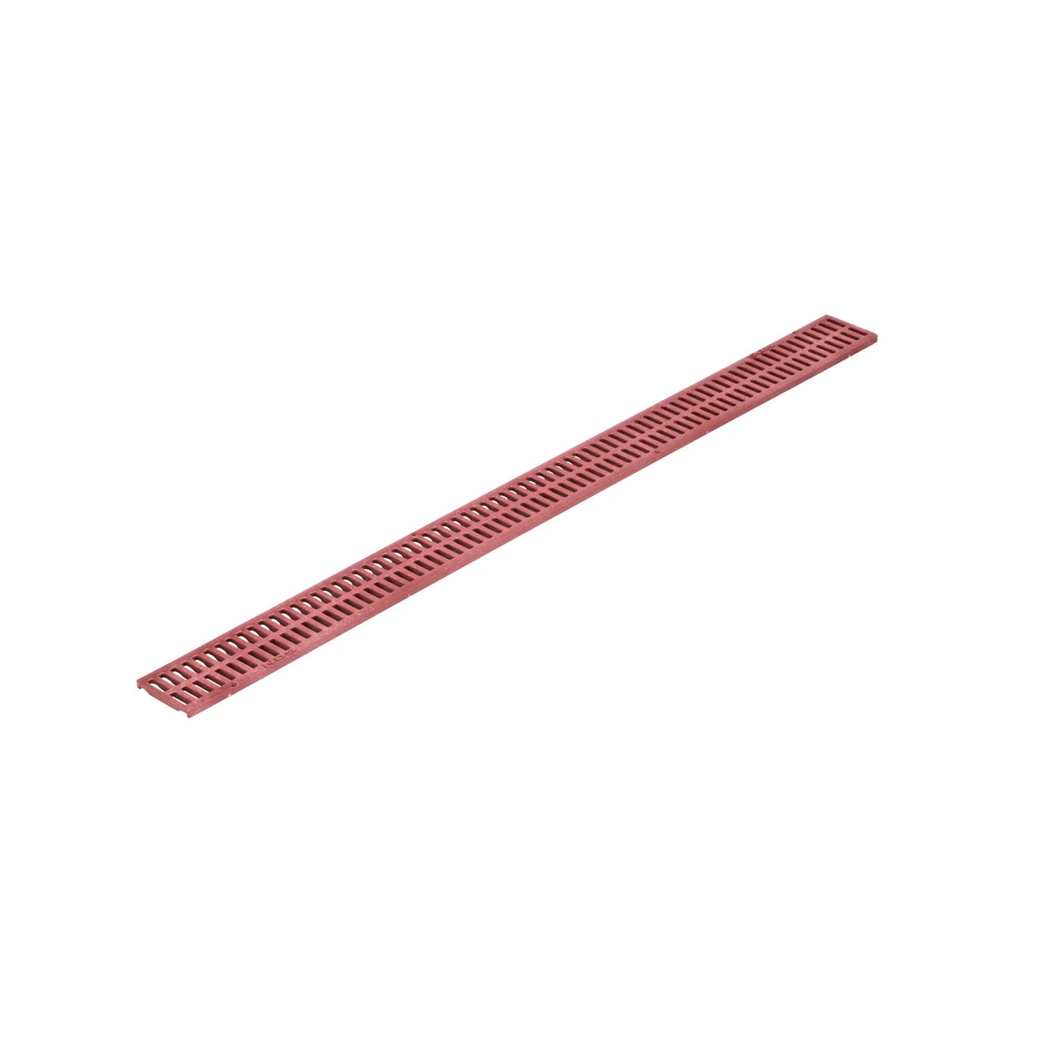 Mini Channel™ Drain Grate, 2-3/4 in. wide X 3 ft. long, Brick Red Plas ...