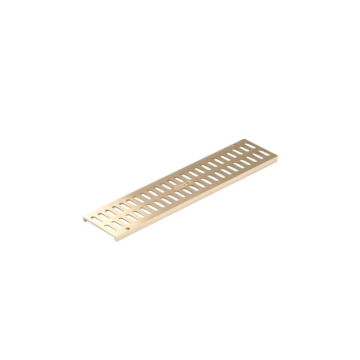 Mini Channel™ Drain Grate, 2-13/16 in. wide X 1 ft. long, Satin Brass ...