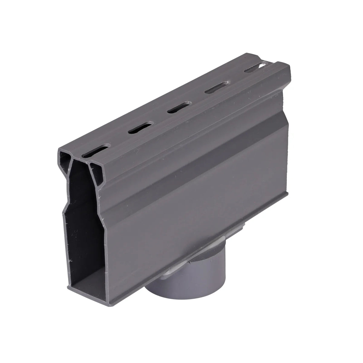 Micro Channel™ Drain with Bottom Outlet, 1-1/4 in. X 7 in., Connects t ...