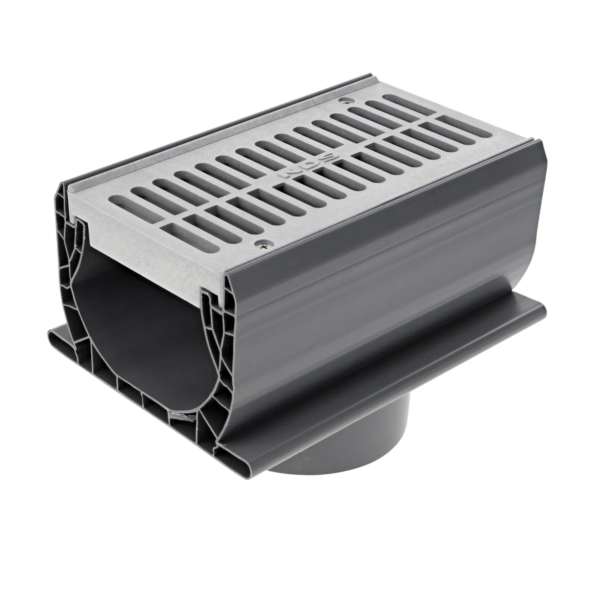 Spee-D® Channel Drain Bottom Outlet Assembly, 4-3/4 in. X 7 in. with C ...