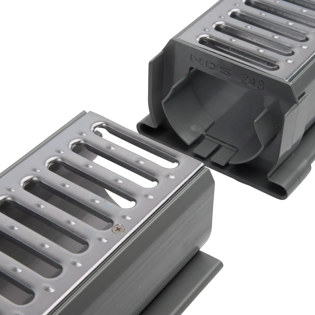 NDS 400-10MTL - Spee-D® Channel Drain Assembly, 4-3/4 in. wide X 10 ft ...