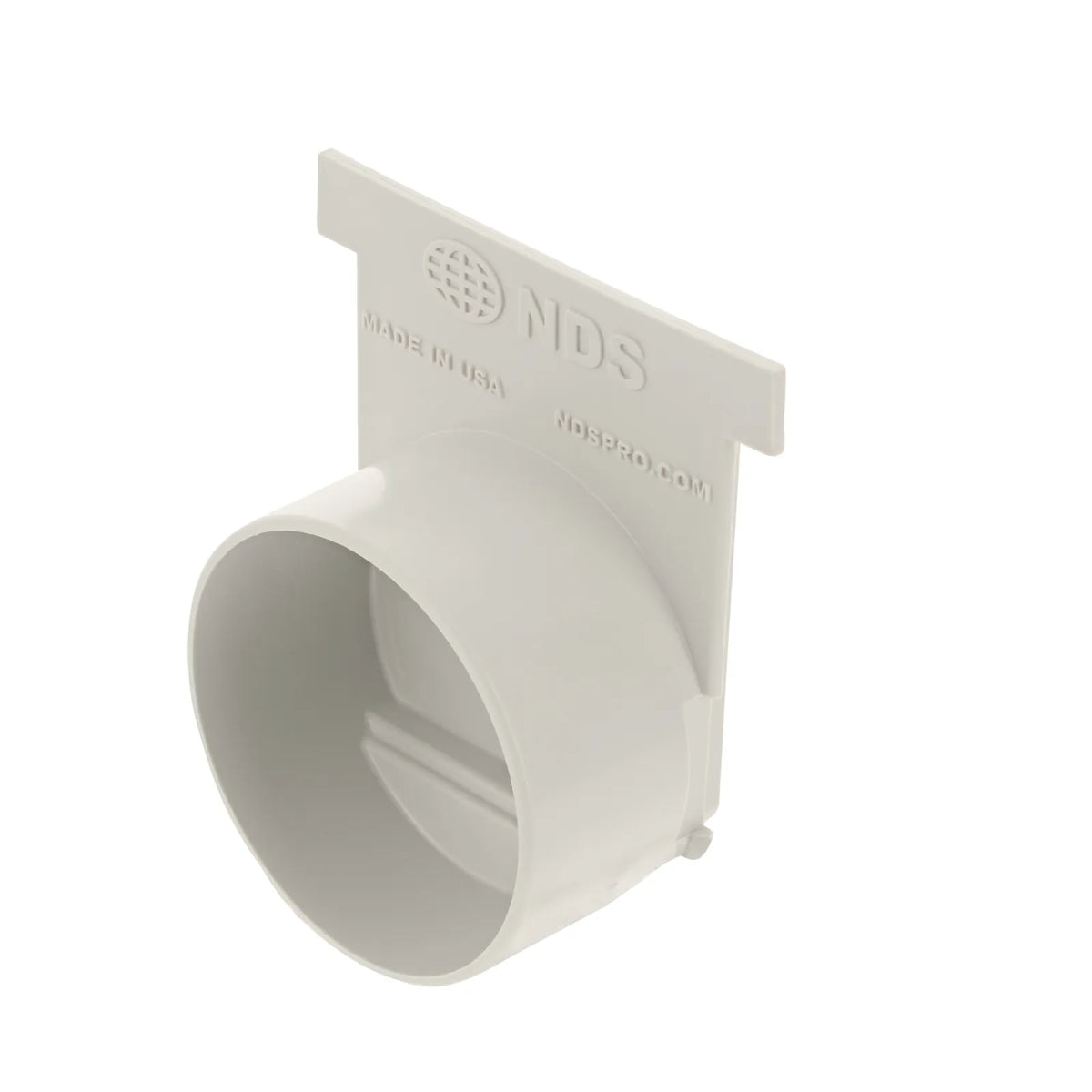 3 in. Pro Series Channel™ Drain End Cap/End Outlet, Connects to 3 in ...