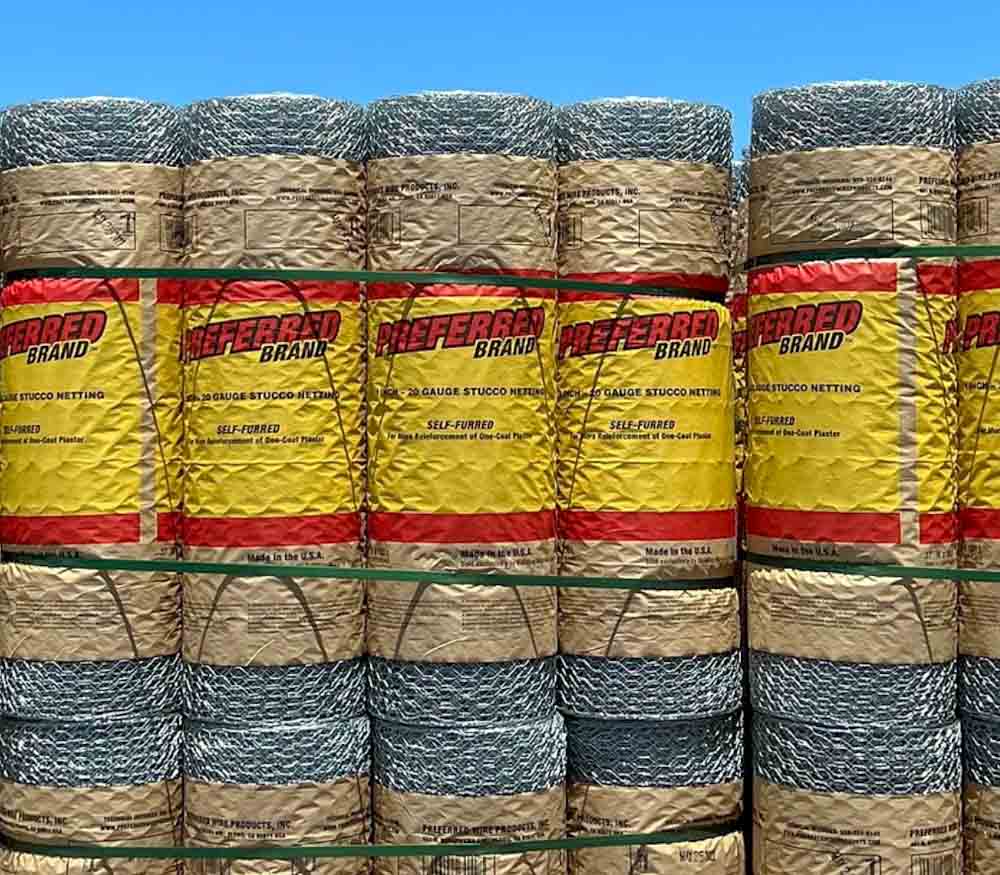 Stucco Mesh - 1” Galvanized Netting - 20 Gauge - 37” x 150’ Roll ...